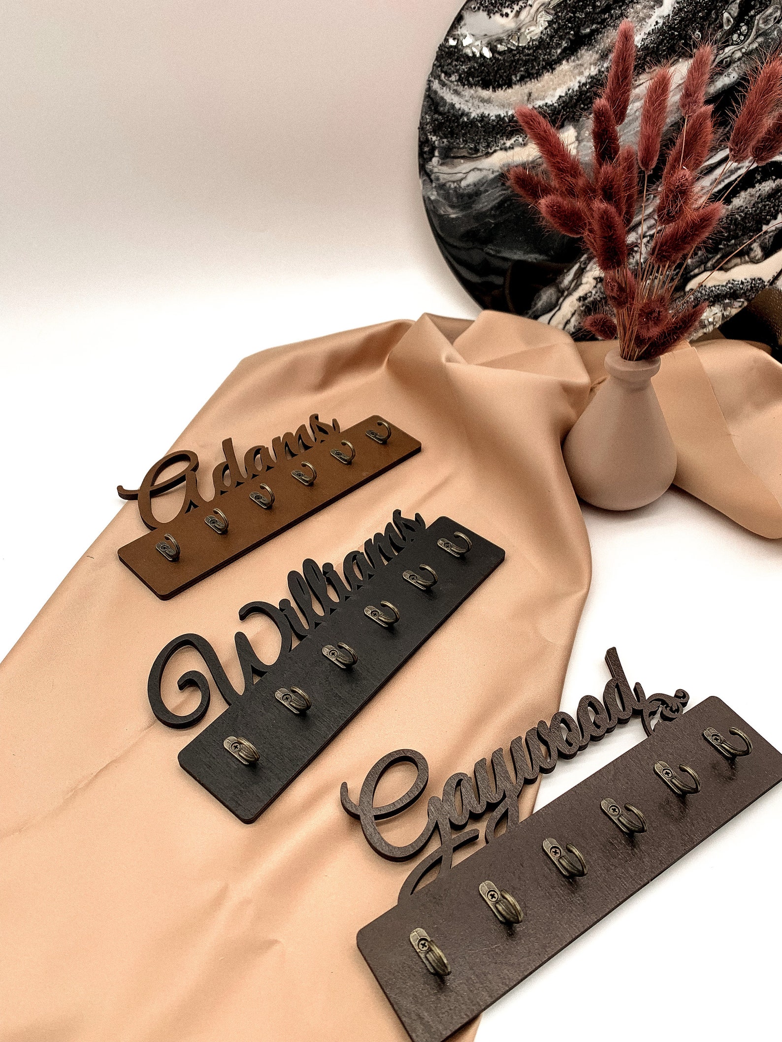 Personalized Key Holder Custom Family Key Holder for Wall - Etsy