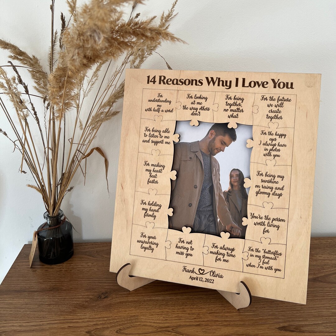 Personalized 14 Reasons Why I Love You Birthday Gift for Boyfriend ...