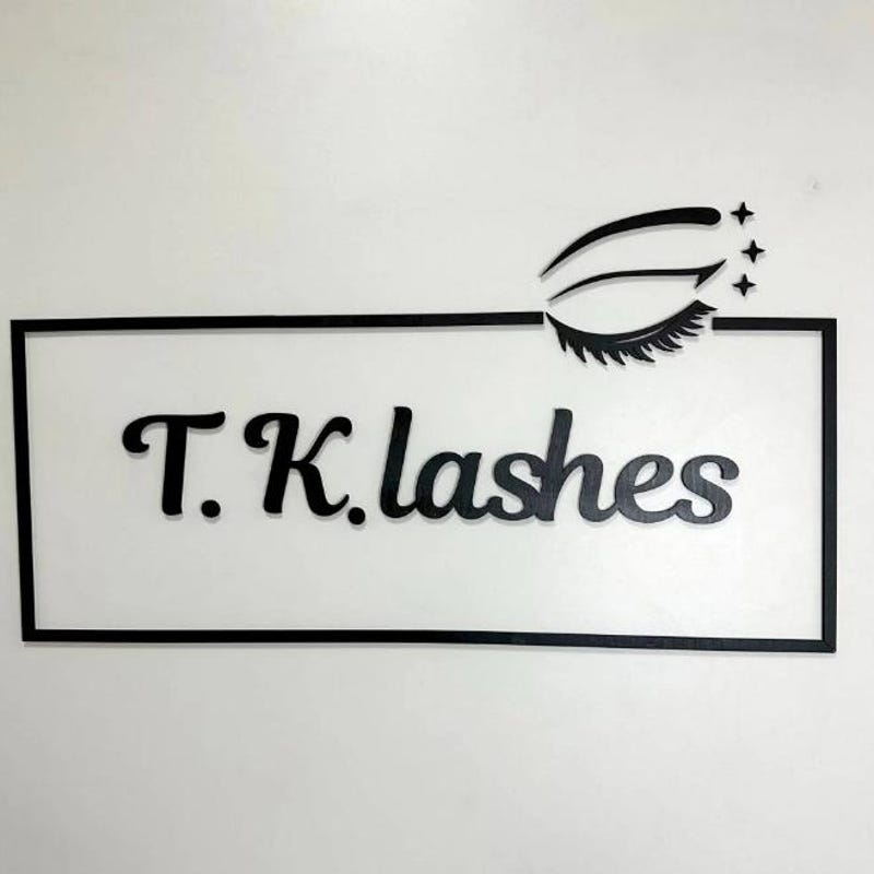 Eyelash Sign - Etsy