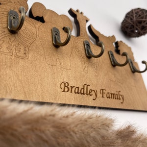 Akuna Matata Animal Tails Wooden Key Holder, Africa Family Key Holder ...