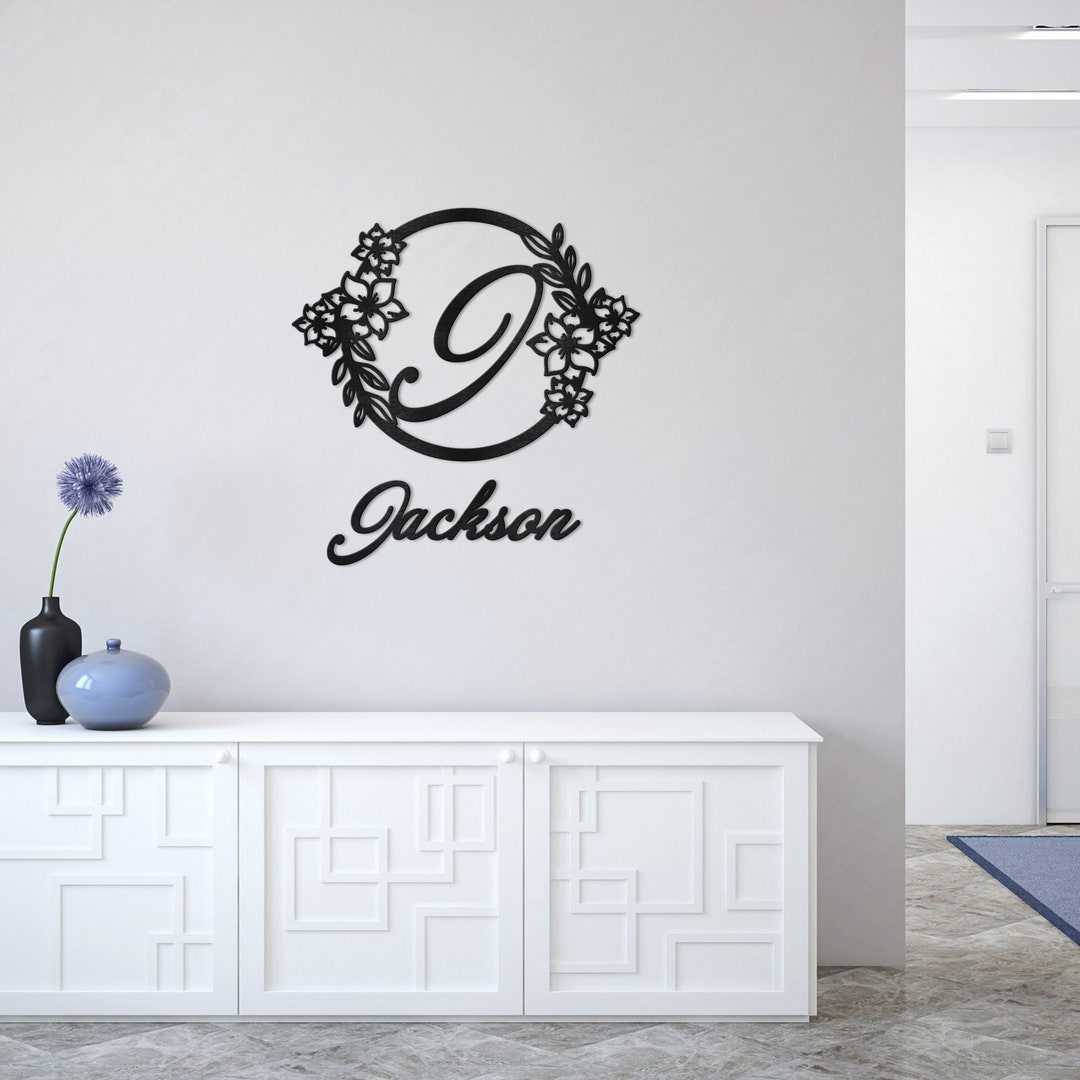 Entryway Wall Decor, Last Name Sign, Custom Name Sign, Family Name Sign ...