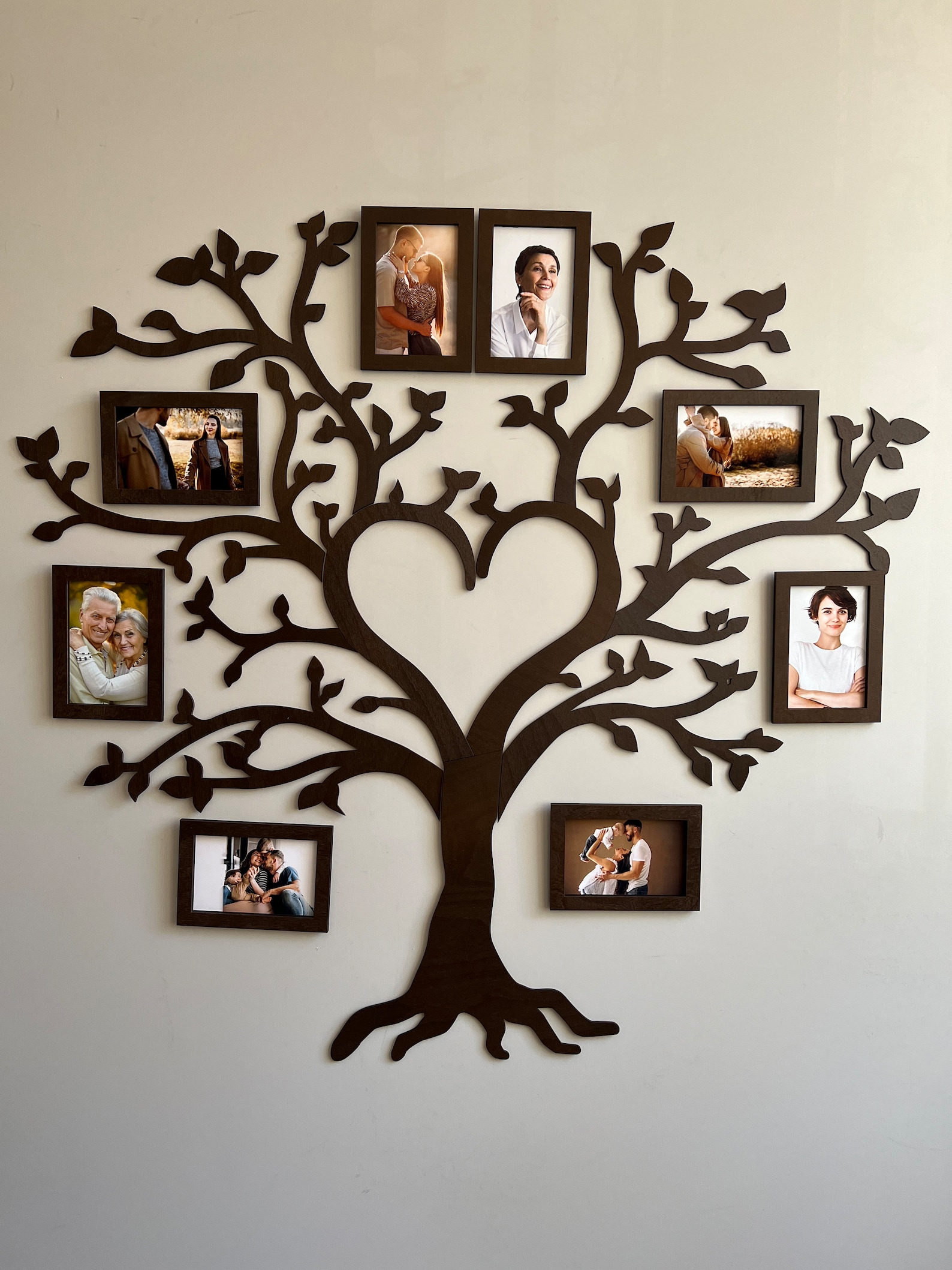 Large Family Tree Wall Art, Custom Family Photo Collage, Family Photos ...