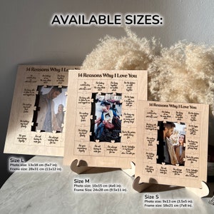 Personalized 14 Reasons Why I Love You Birthday Gift for Boyfriend ...