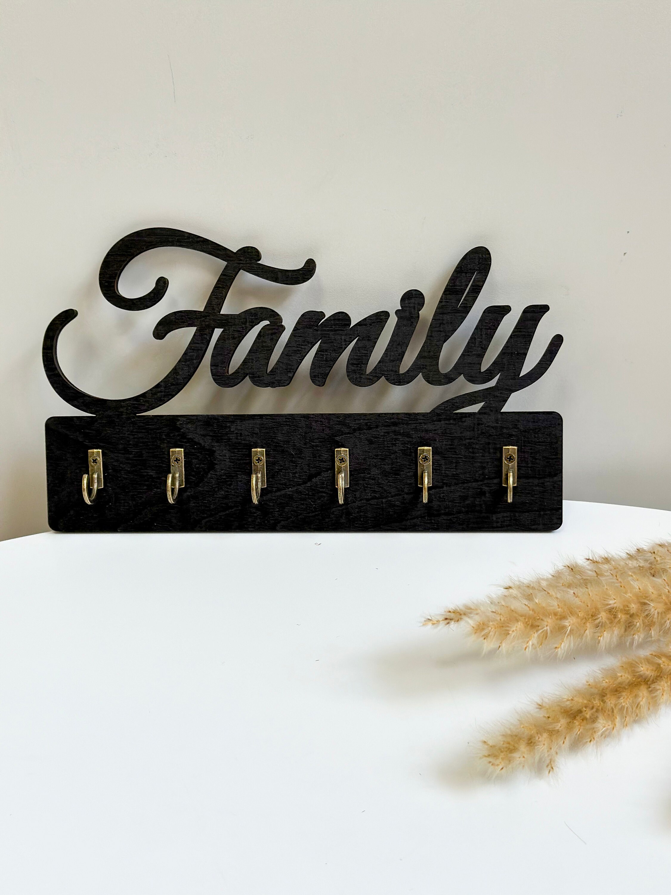 Personalized Key Holder, Custom Family Key Holder for Wall, Name Key ...