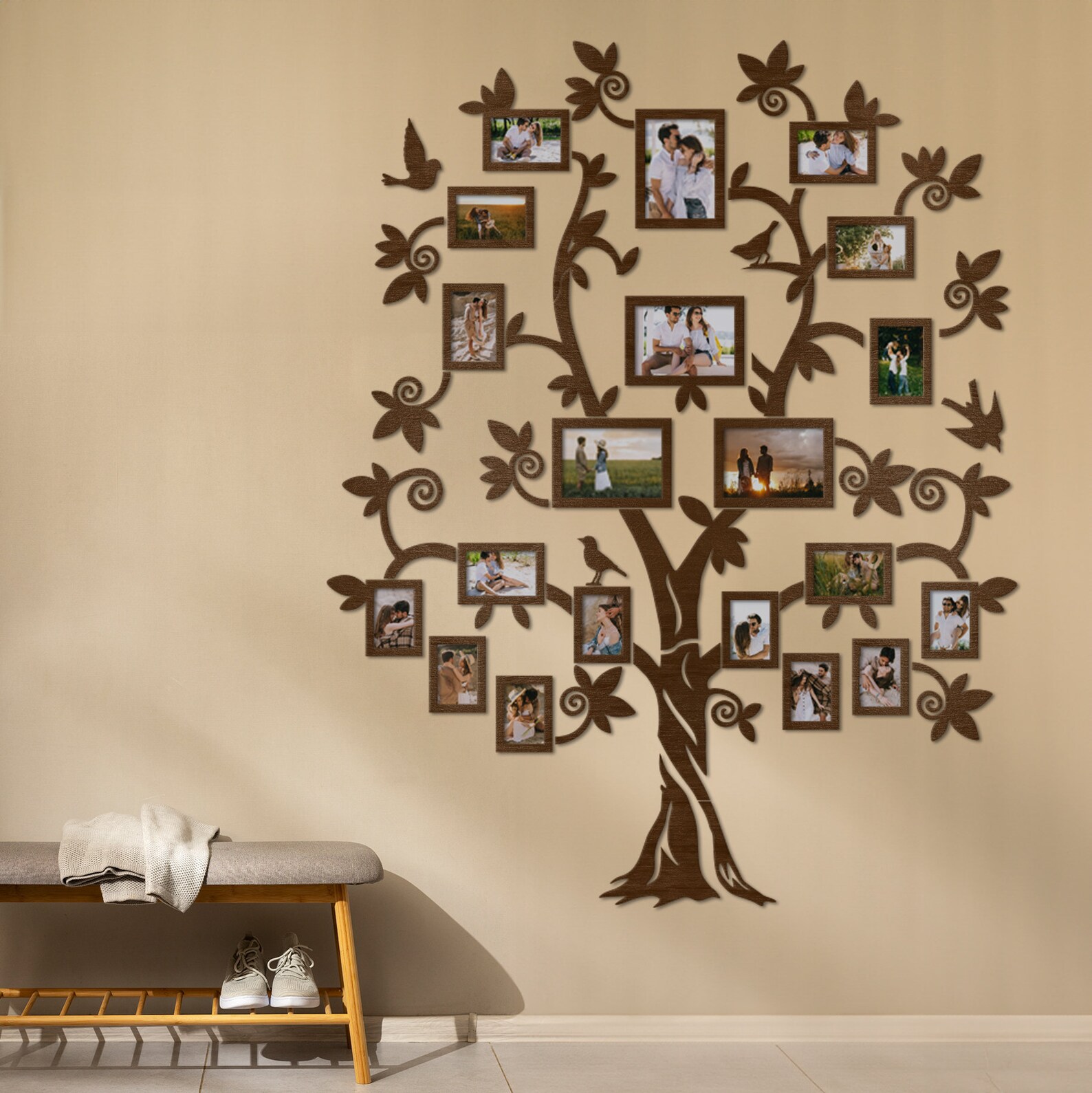 Entryway Wall Art, Large Photo Tree Wall Art, Entryway Art, Home Decor ...