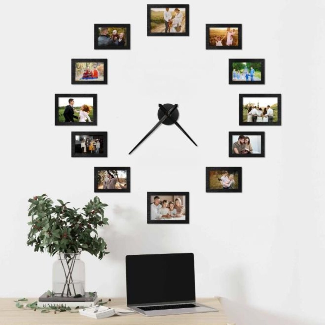 Wooden Bible Verse Wall Clock With Frames – Christian Home Decor, Eco ...