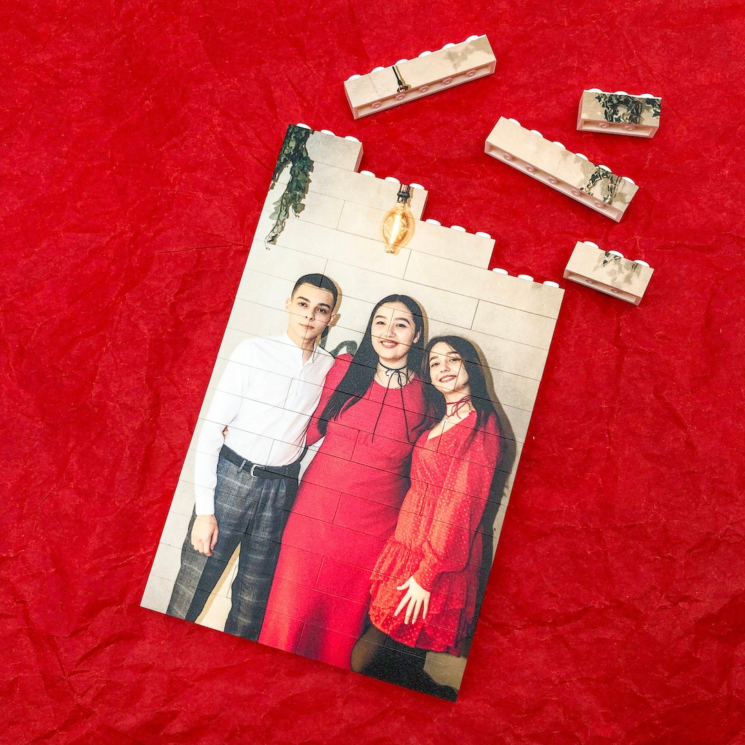 Personalized Building Blocks, Rectangular Block Puzzle, Custom Photo ...