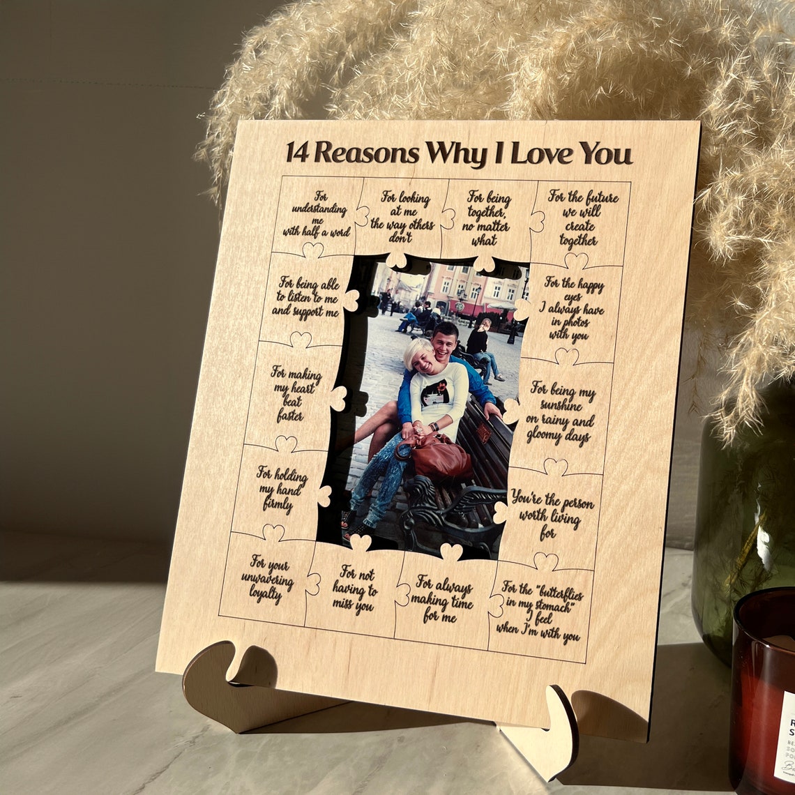 Personalized 14 Reasons Why I Love You Birthday Gift for Boyfriend ...