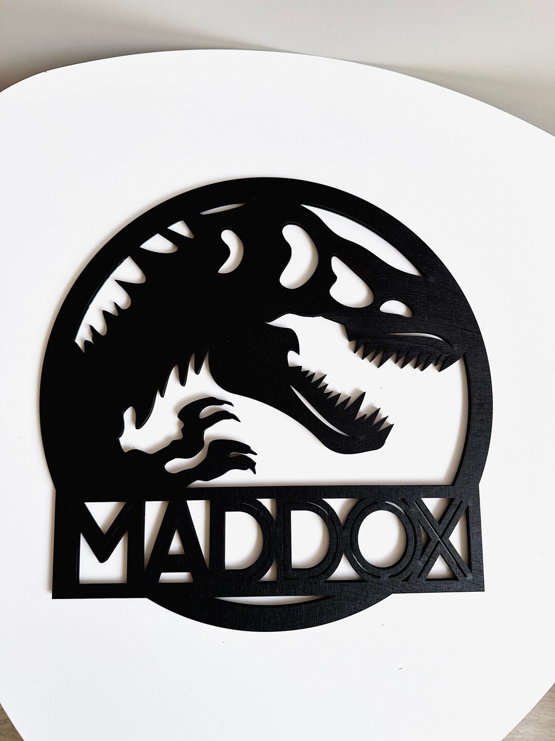 Personalized Dinosaur Name Sign Dinosaur Wall Art Custom Dinosaur Decor ...