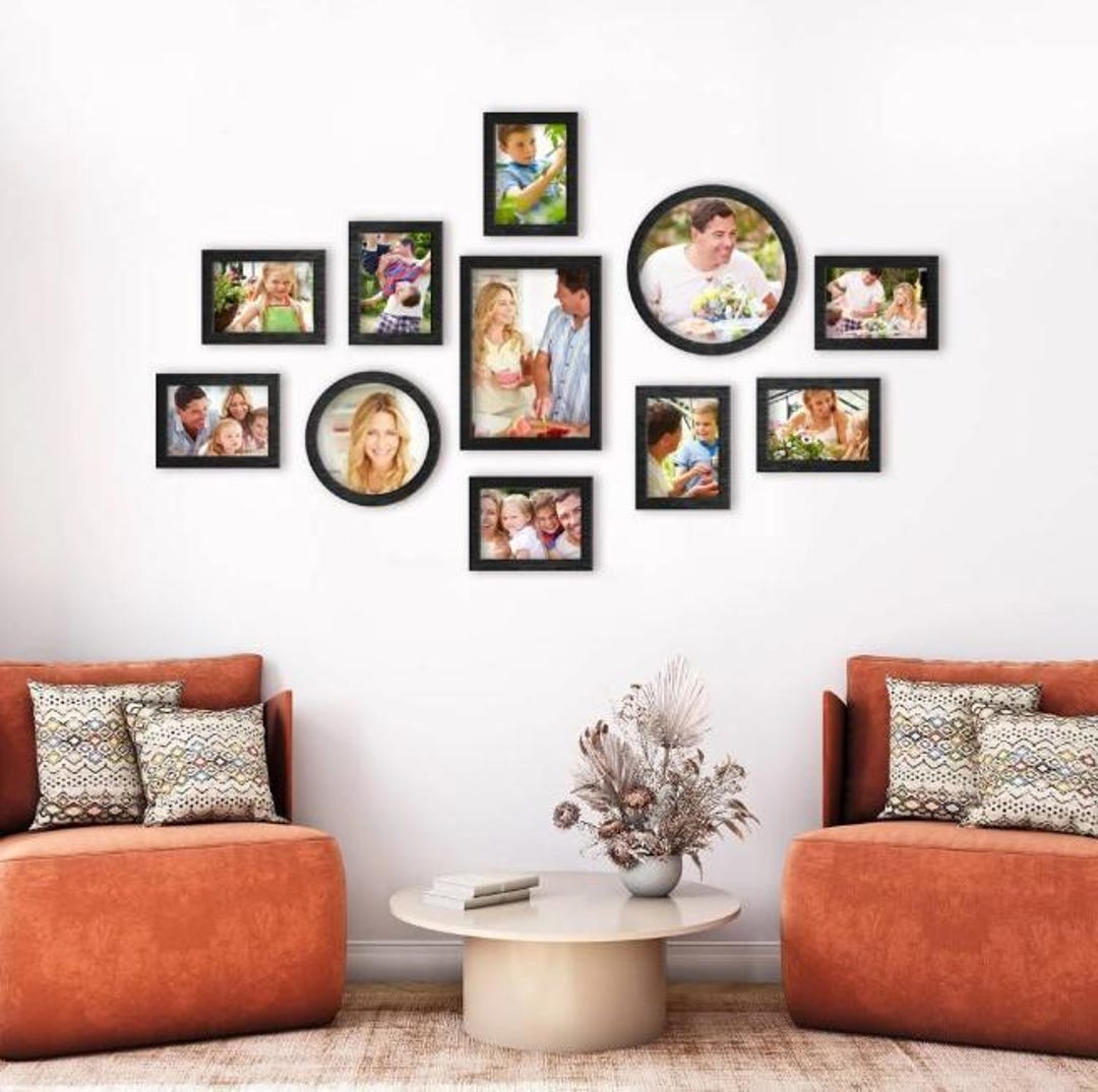 Eco-friendly Family Photo Collage | Multi Picture Frame Set | Modern ...