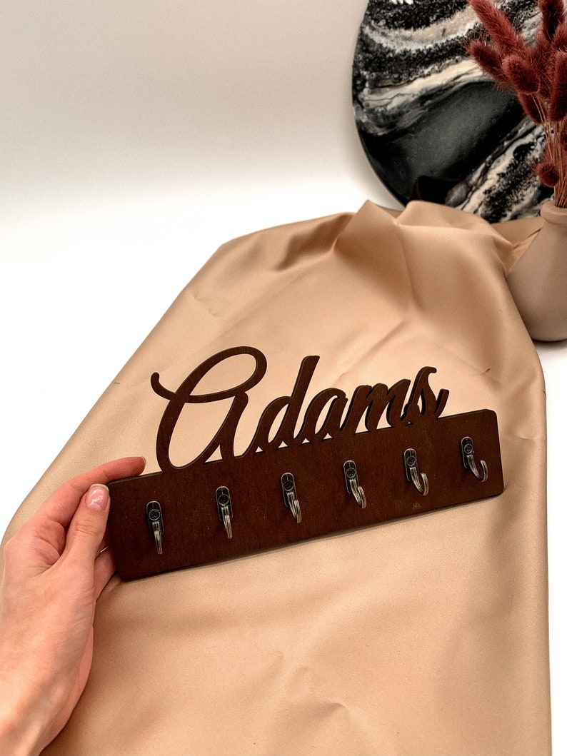 Personalized Key Holder, Custom Family Key Holder for Wall, Name Key ...