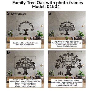 Remembrance Gift Wooden Family Tree Photo Frames, in Memory of Dad ...