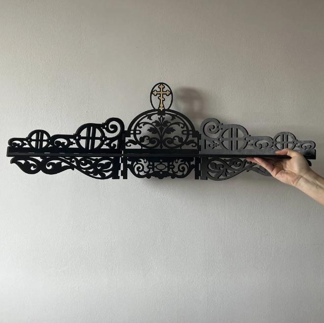 Small Home Iconostasis – Orthodox Wall Shelf for Icons, Laser Cut ...