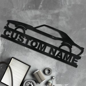 Personalized Wooden Car Sign, Car Signs for Garage, Car Name Sign ...