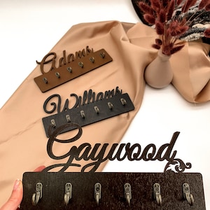 Personalized Key Holder, Custom Family Key Holder for Wall, Name Key ...