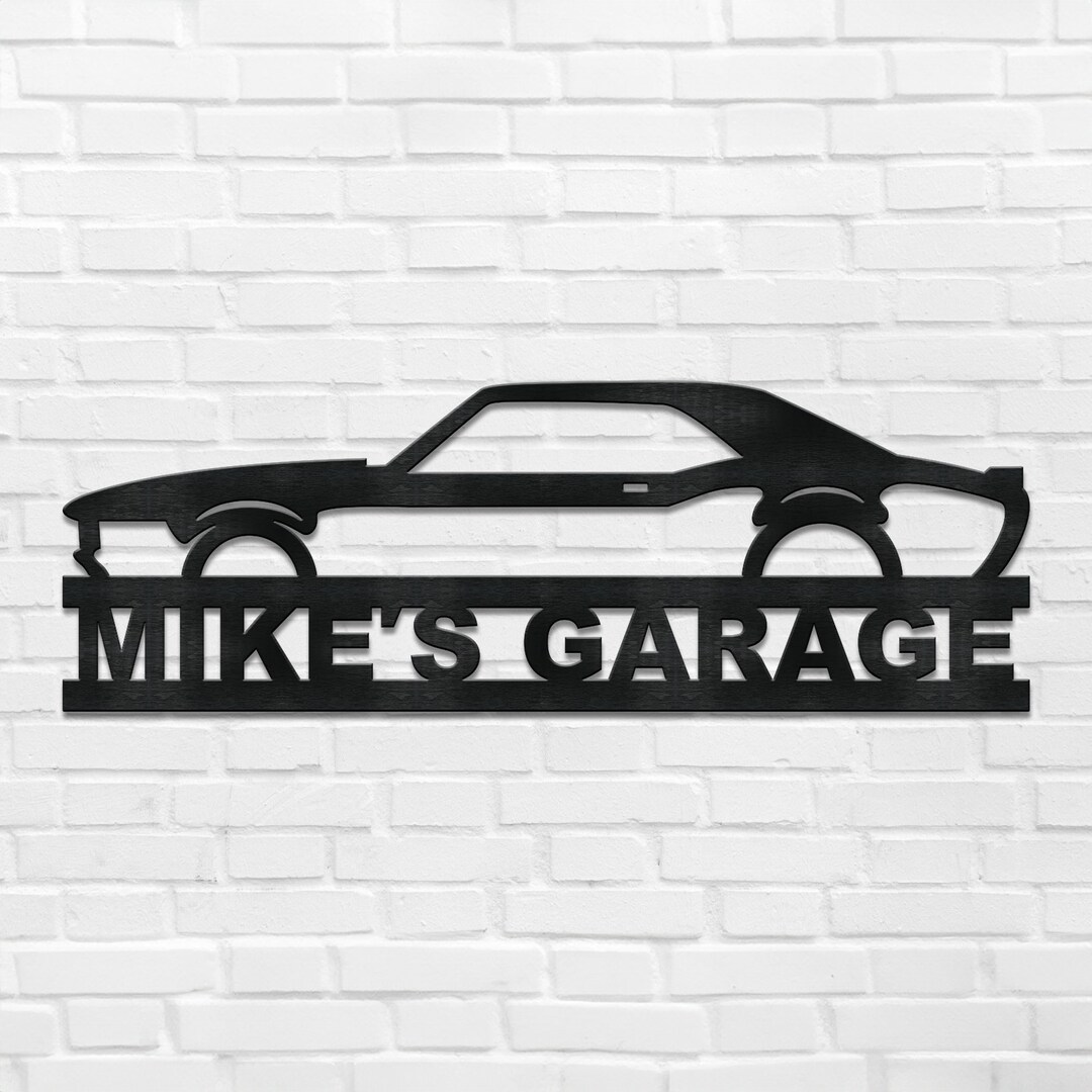 Personalized Wooden Car Sign, Car Signs for Garage, Car Name Sign ...