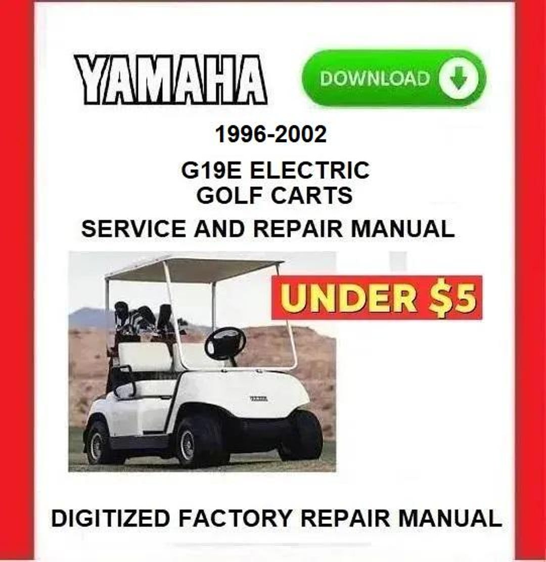 2002 YAMAHA G19E Electric Golf Carts Service Repair Manuals Pdf ...