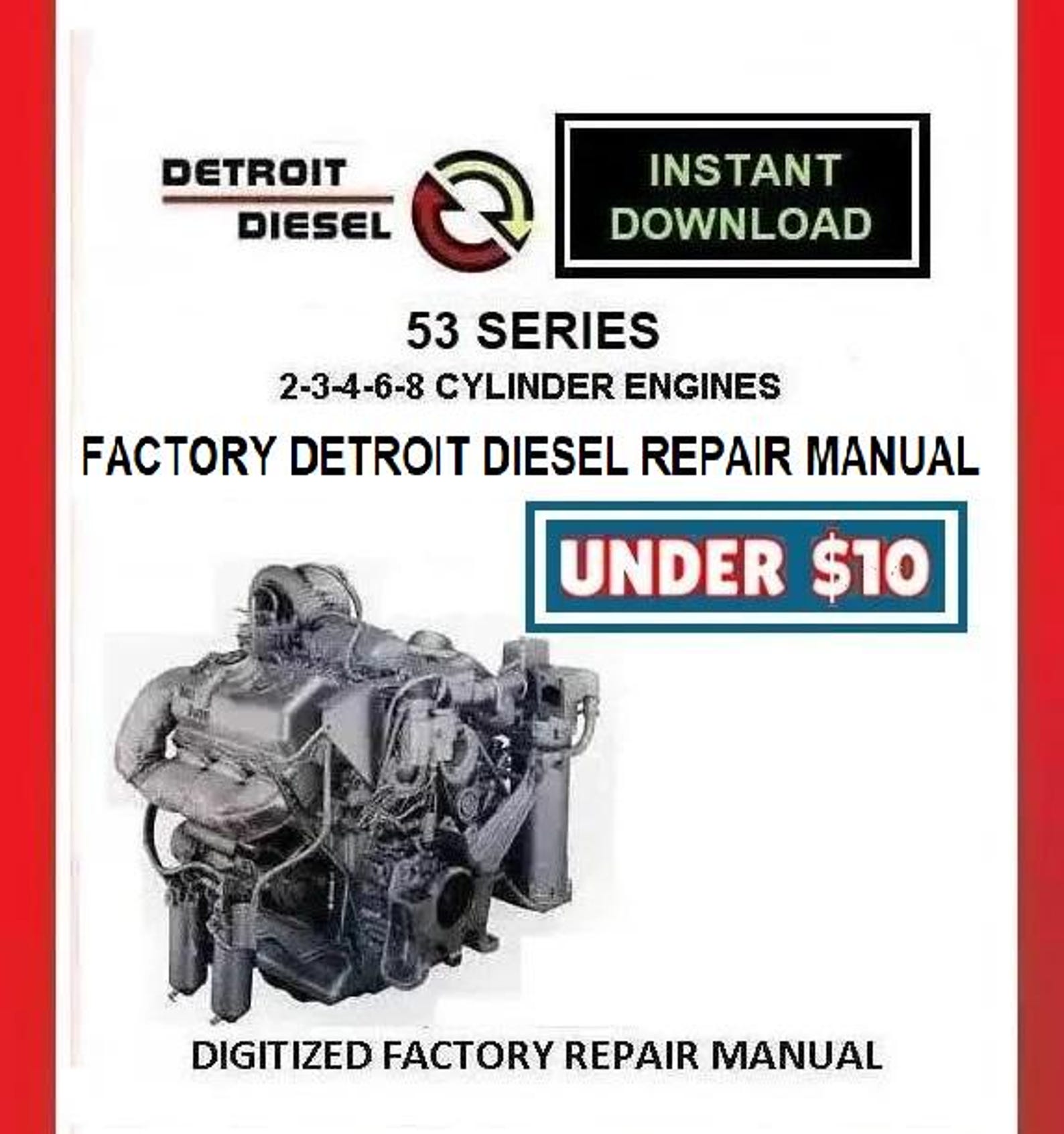 DETROIT DIESEL 53 Series Engines Factory Service Repair Manual Pdf ...