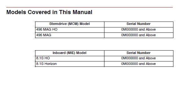 MERCURY Mercruiser PCM 555 Diagnostics Service Manual #33 Pdf Download ...