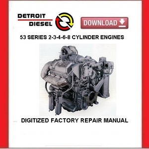 DETROIT DIESEL 53 Series Engines Factory Service Repair Manual Pdf ...