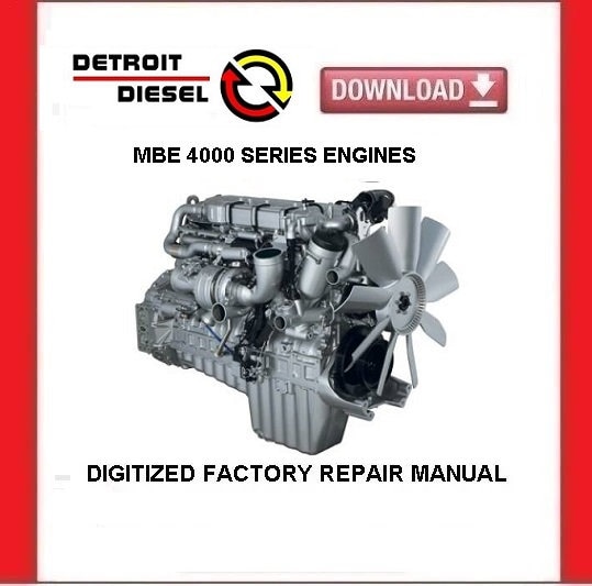 DETROIT DIESEL MBE 4000 Engines Factory Service Repair Manual Pdf ...