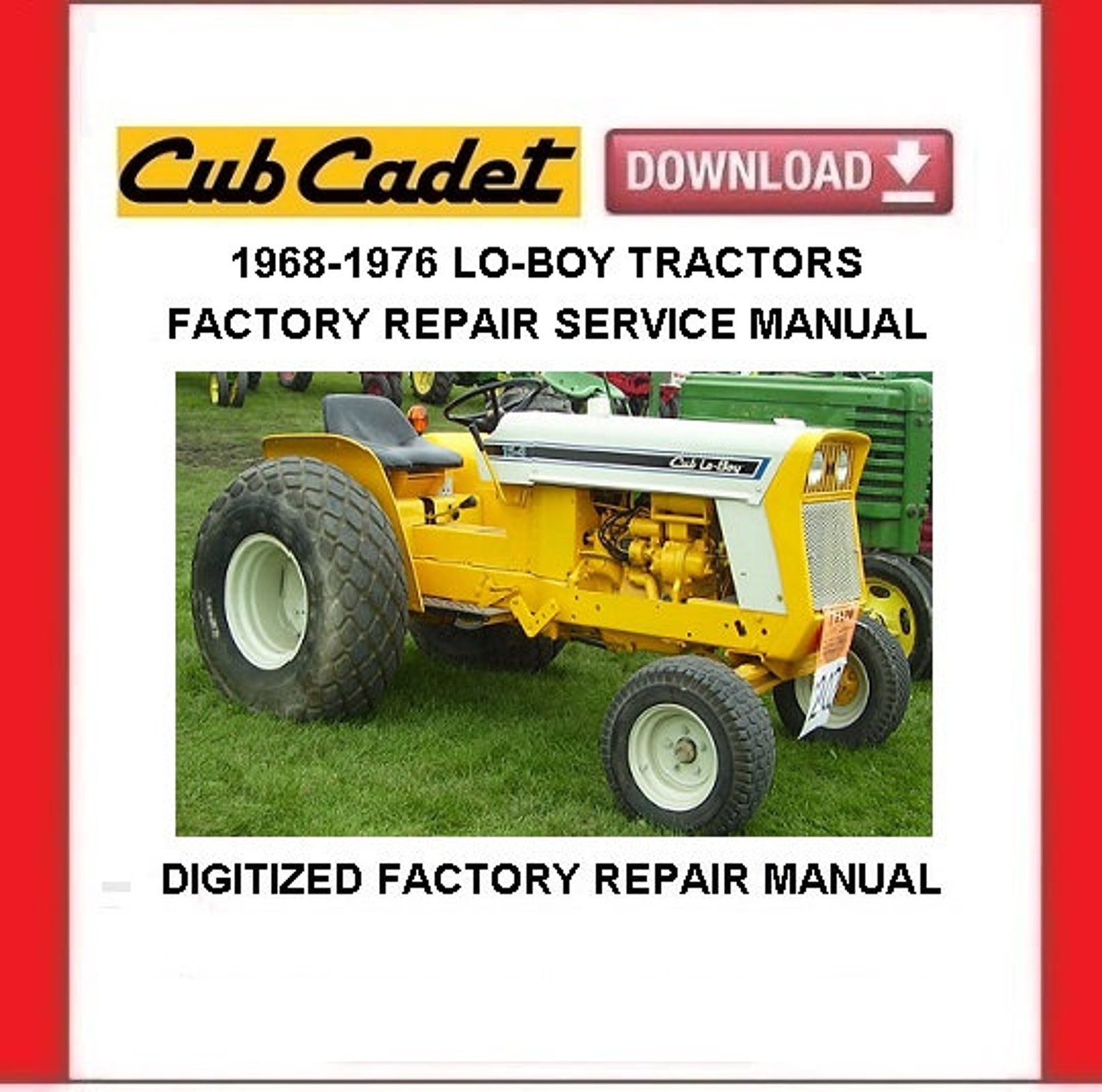 Cub Cadet LO-BOY 154 184 185 Tractors Service Repair Manual Pdf ...