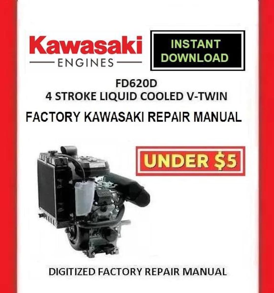 KAWASAKI FD620D V-TWIN Series Engine Factory Service Repair Manual Pdf ...