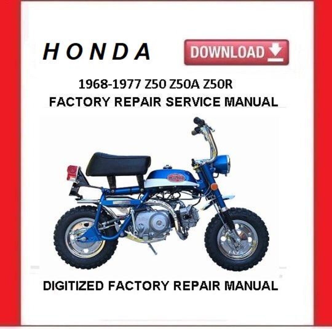 HONDA Z50 / Z50A / Z50R 1968-1981 Factory Service Repair Manual Pdf ...
