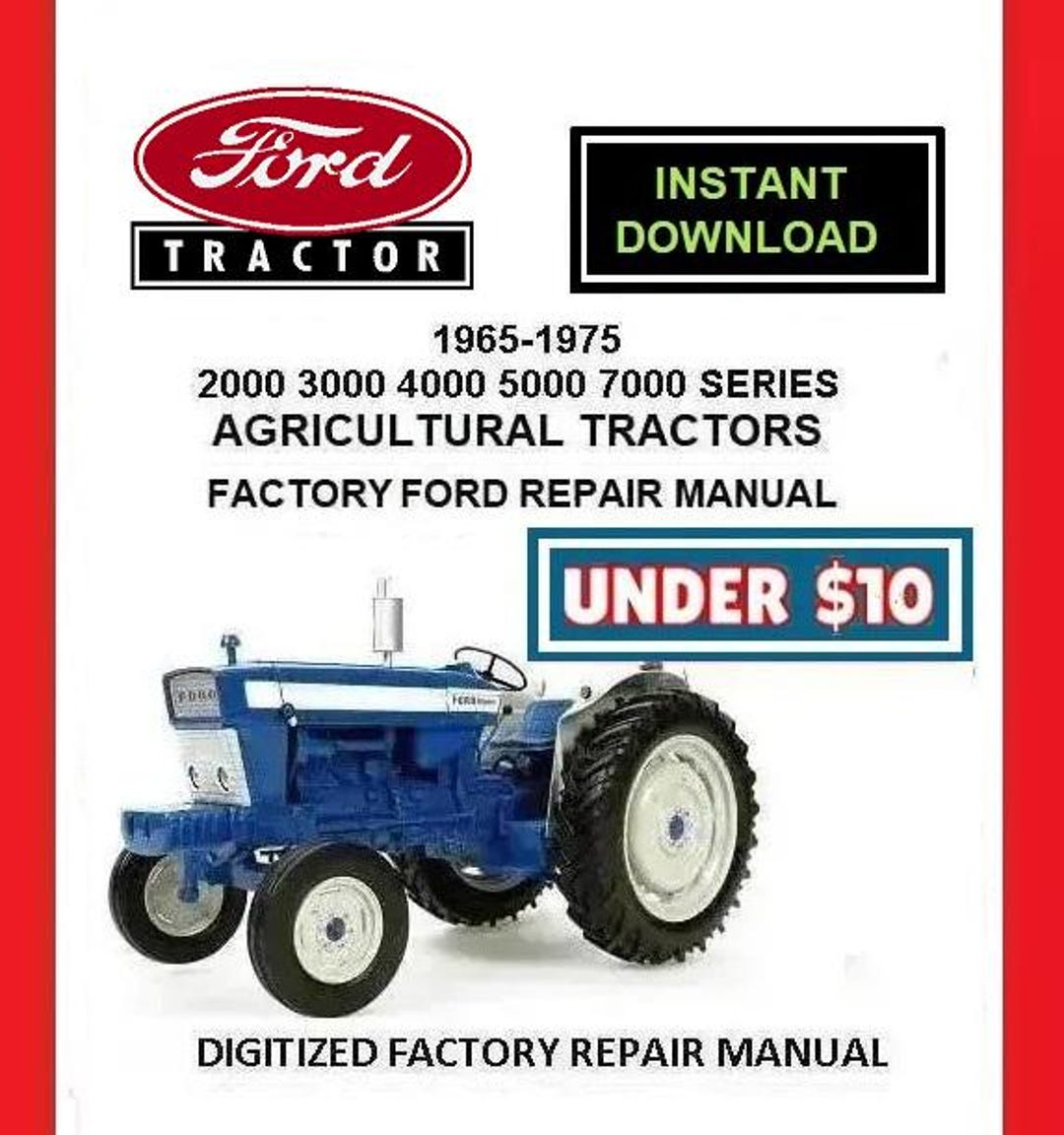 FORD 5550 Series Agricultural Tractors 1965-1975 Workshop Repair Manual ...