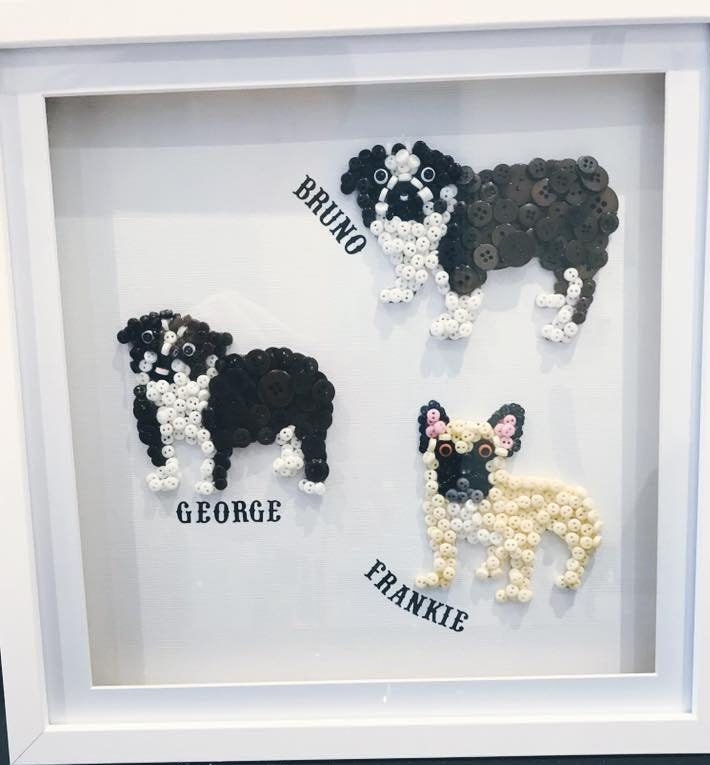 Animals Button Art - Etsy