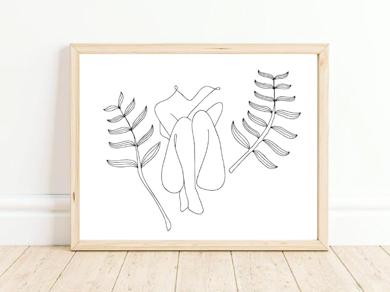 Self Love - Line Art Print - Etsy