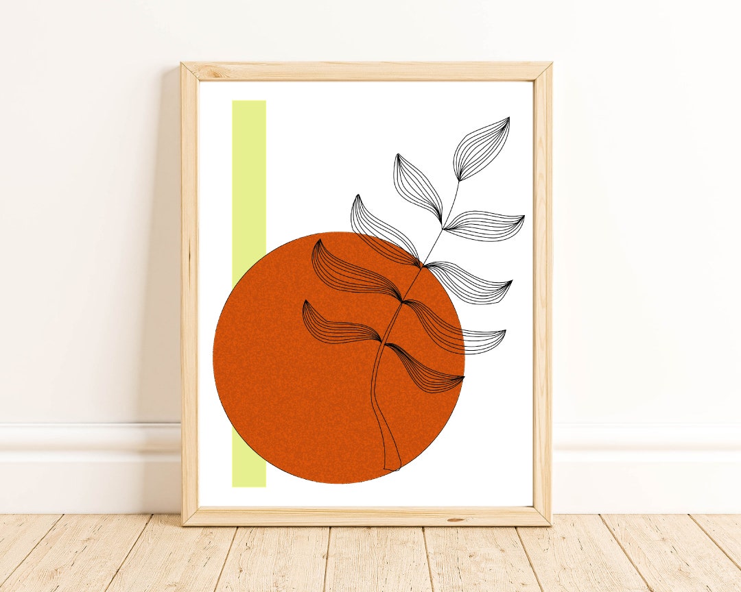 Sun - Abstract & Line Art Print - Etsy