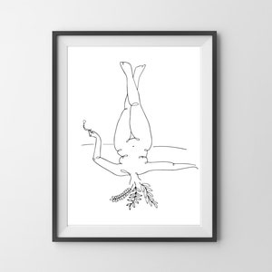 Self Care - Line Art Print - Etsy