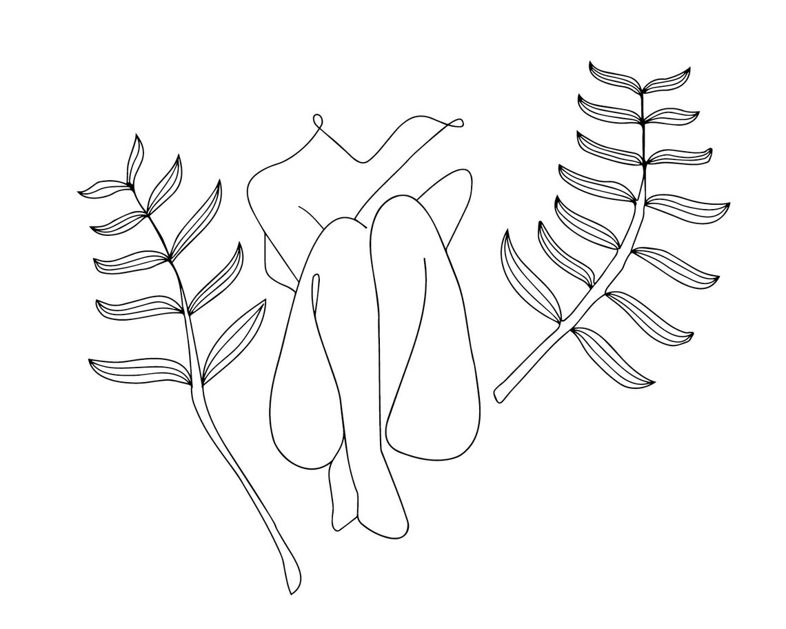 Self Love - Line Art Print - Etsy