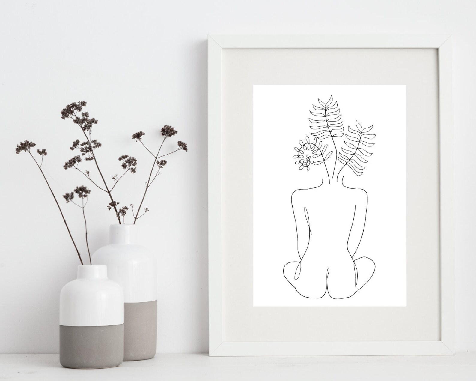 Reflect - Line Art Print - Etsy