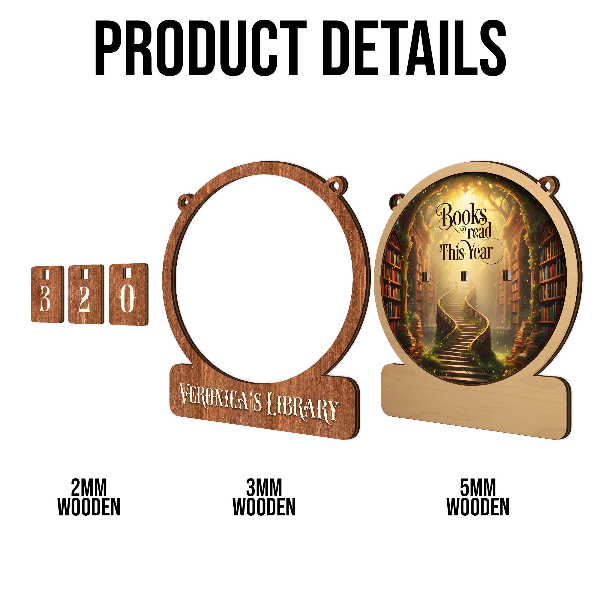 Personalized Books Read Tracker Sign, Books Read This Year Counter ...