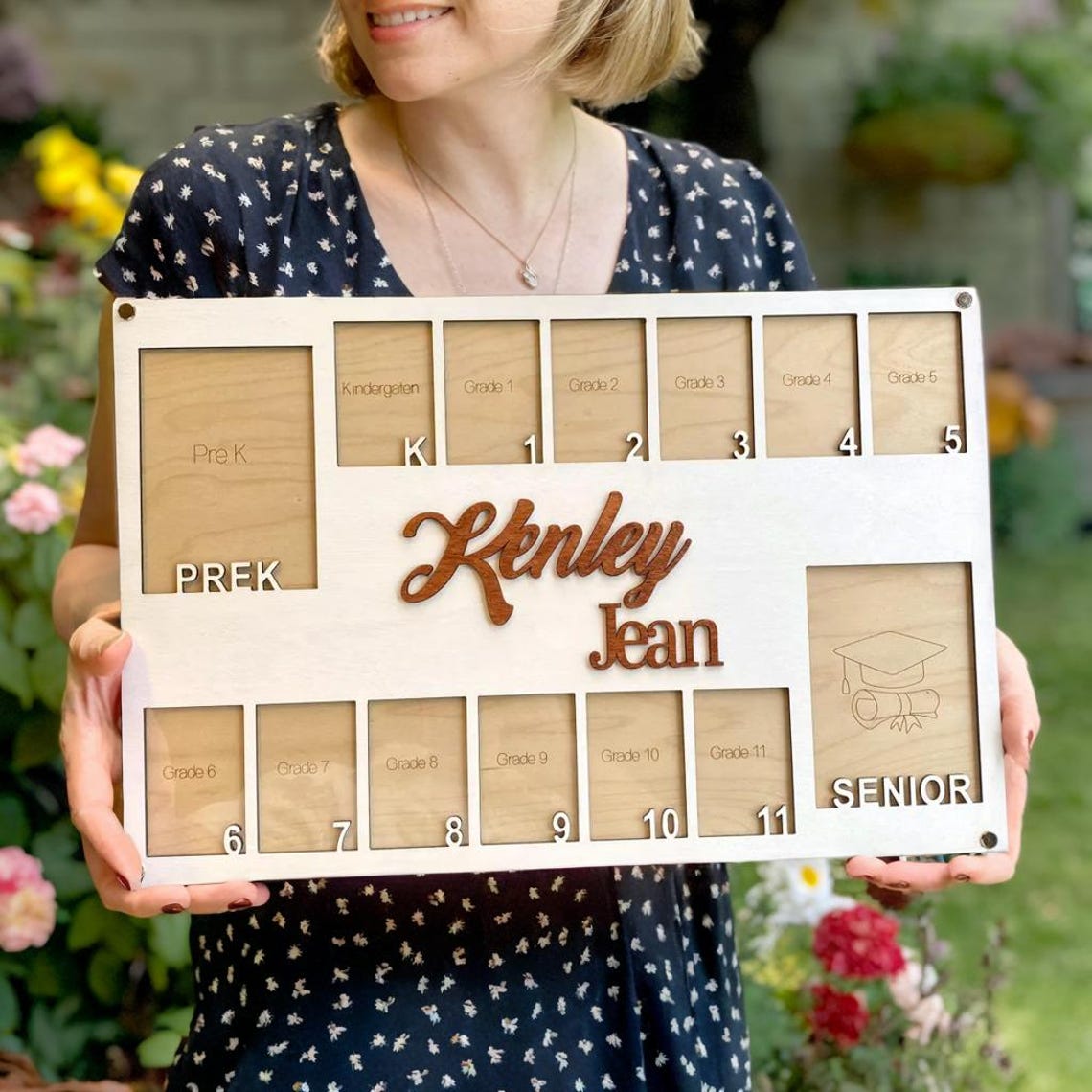 Personalized School Years Photo Frame, School Picture Frame K-12 ...