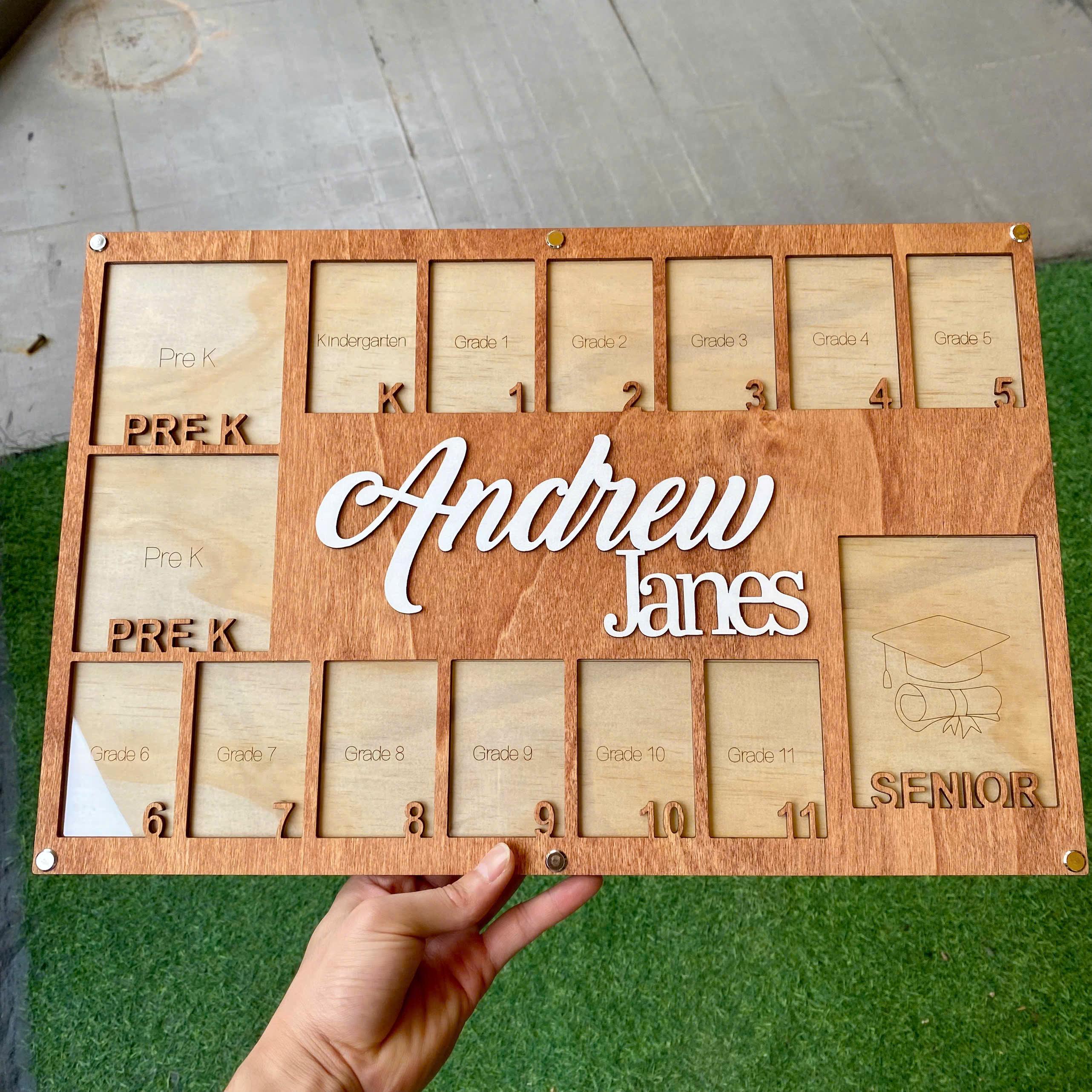 Prek to Grade 12 School Picture Frame, Pre K to Senior School Picture ...