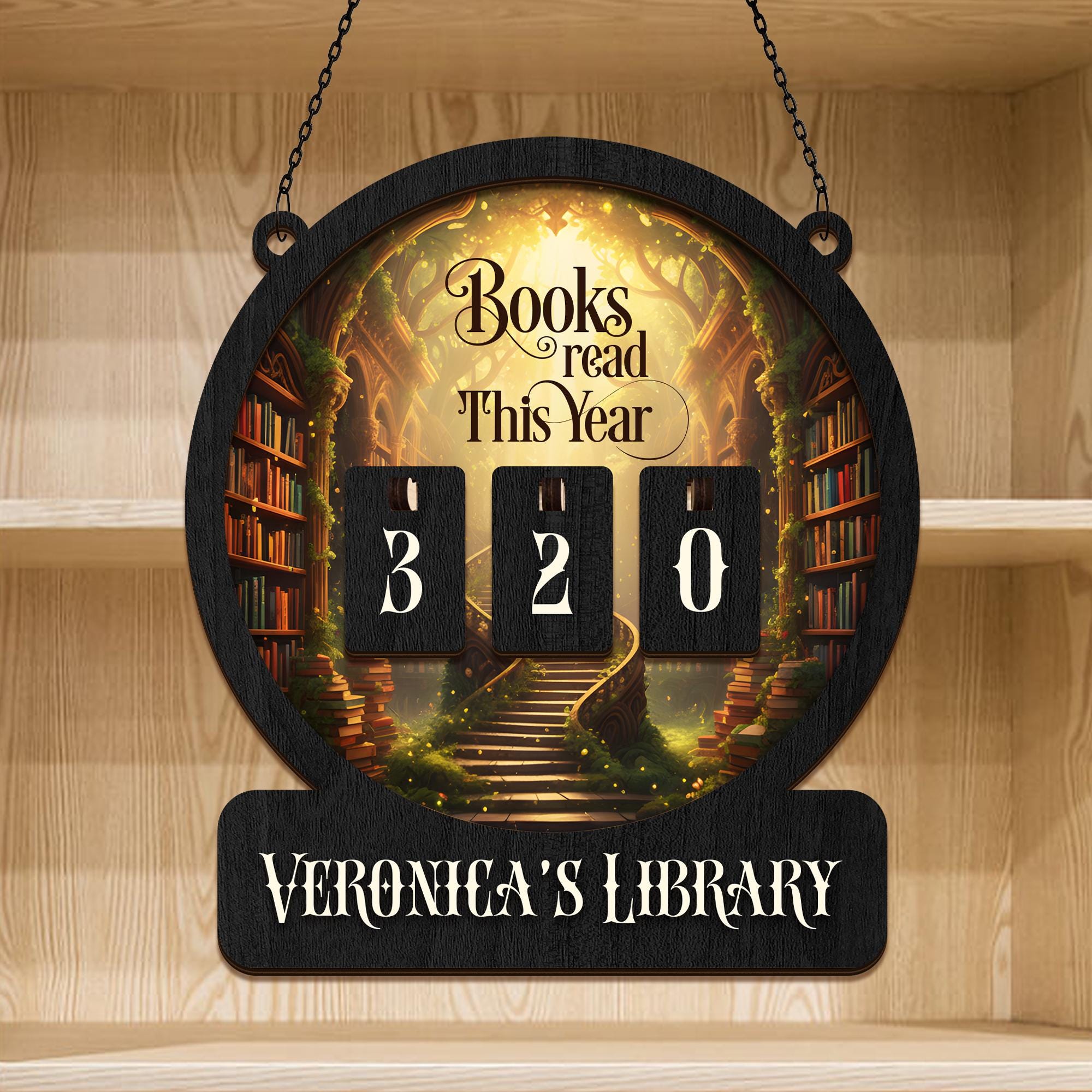Personalized Books Read Tracker Sign, Books Read This Year Counter ...
