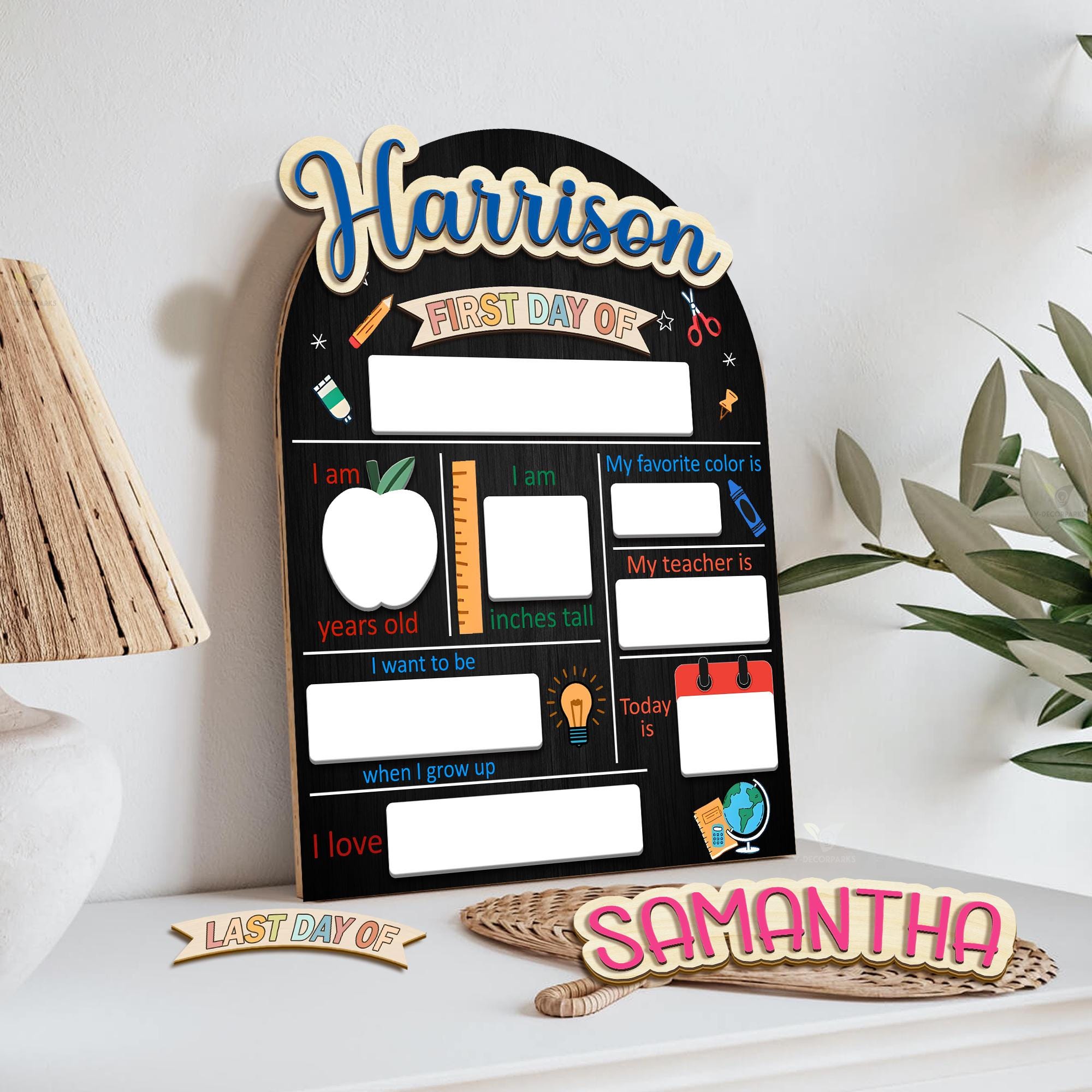 Custom Back To School Sign With Name, First Day Of School Sign, Custom ...