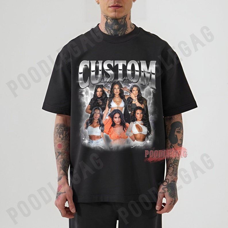 Custom Bootleg Rap Tee, Customized Shirt, Custom Vintage Shirts, Custom ...