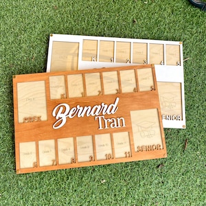 Pre K to Graduation School Picture Frame, Custom Grade School Photo ...