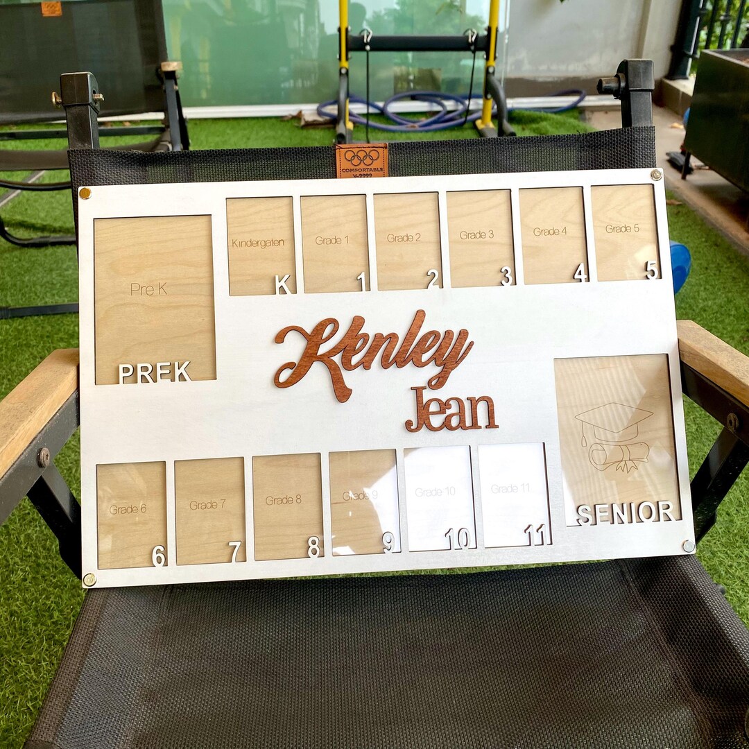 Custom School Years Photo Frame, Customized Pre K to Graduation School ...