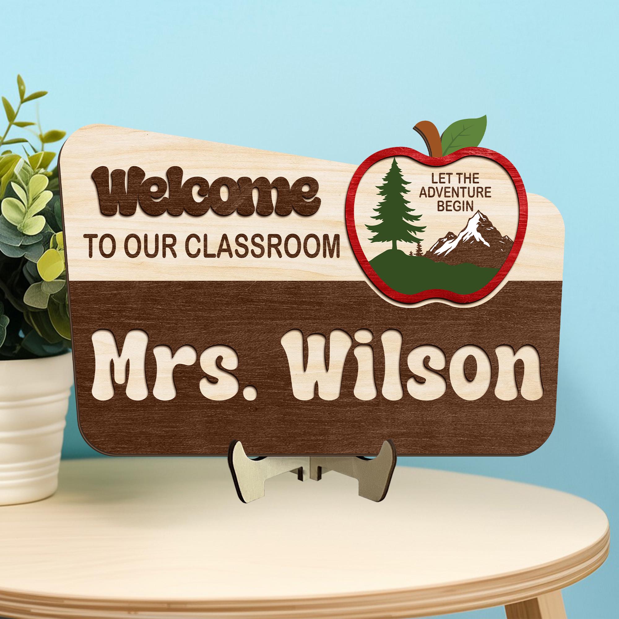Custom 3D Teacher Gift Door Hanger, Back To School Gifts, Custom ...