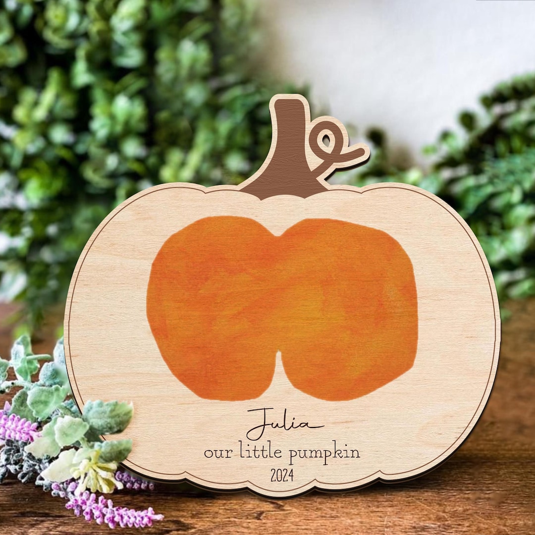 Custom DIY Baby Bum Pumpkin Sign, Our Little Bumpkin Sign, Baby’s First ...
