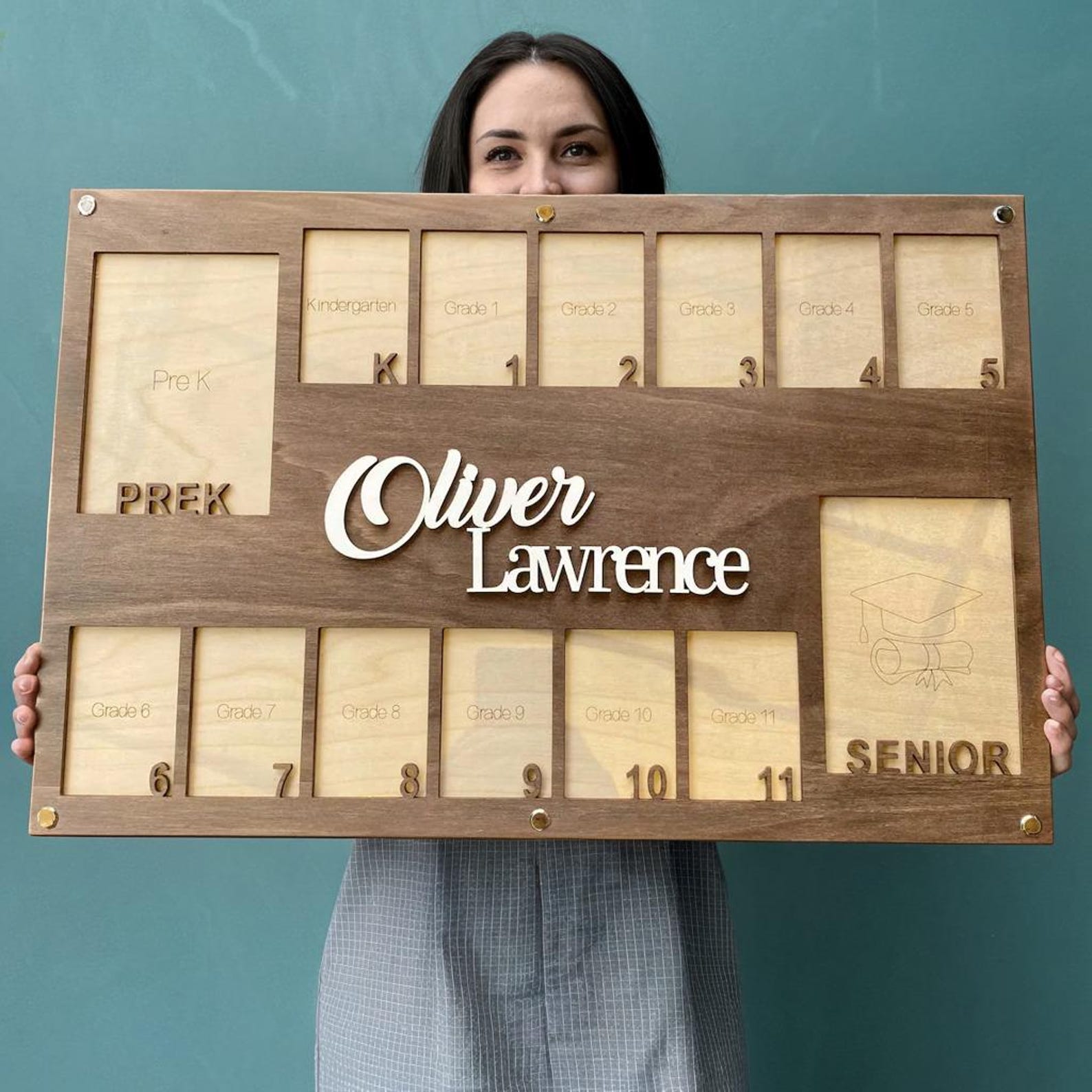 Personalized School Years Photo Frame, School Picture Frame K-12 ...
