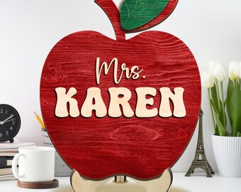 Personalized Teacher Name Plate, Personalized Desk Sign, 3D Teacher ...