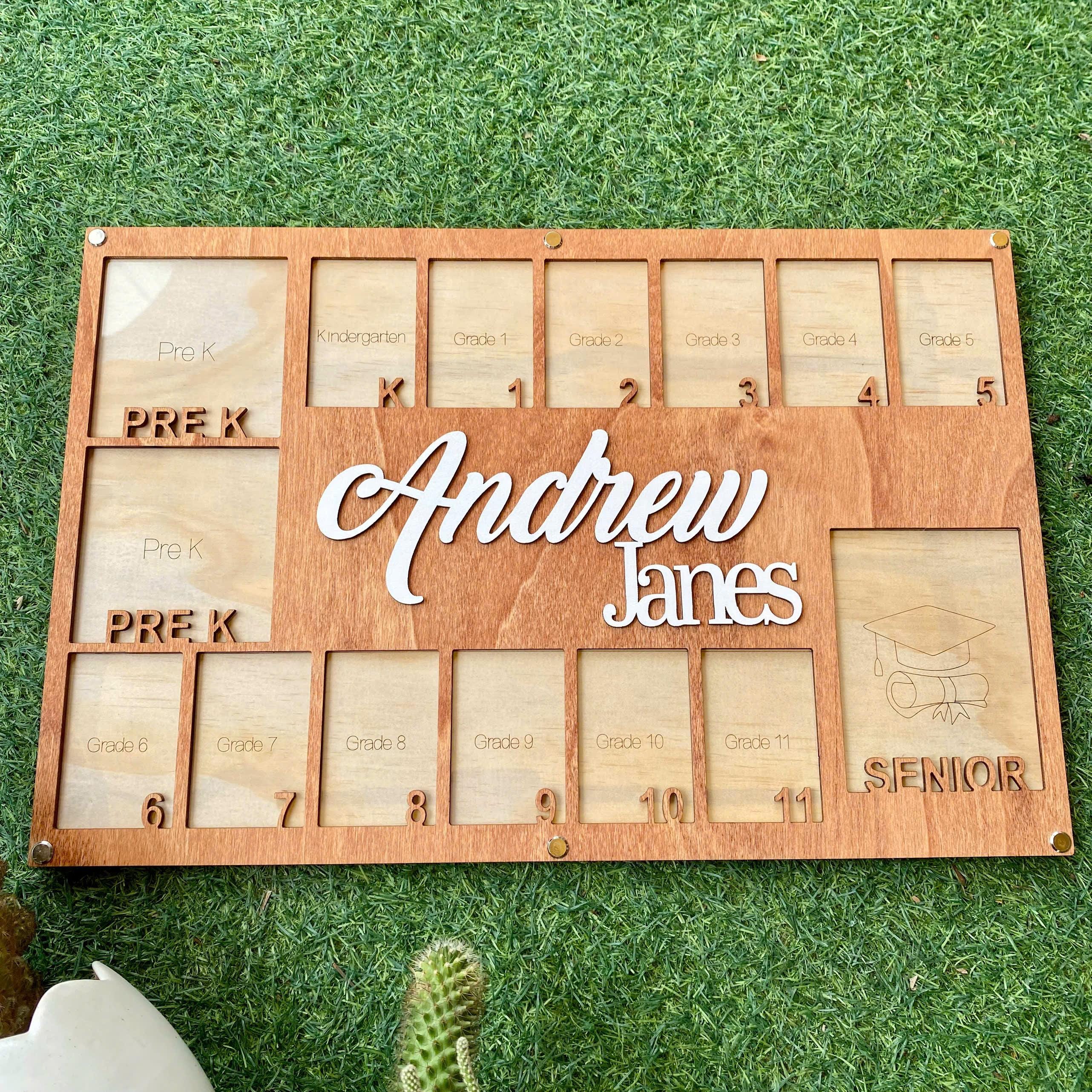 Prek to Grade 12 School Picture Frame, Pre K to Senior School Picture ...