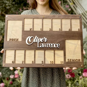 Personalized School Years Photo Frame, School Picture Frame K-12 ...