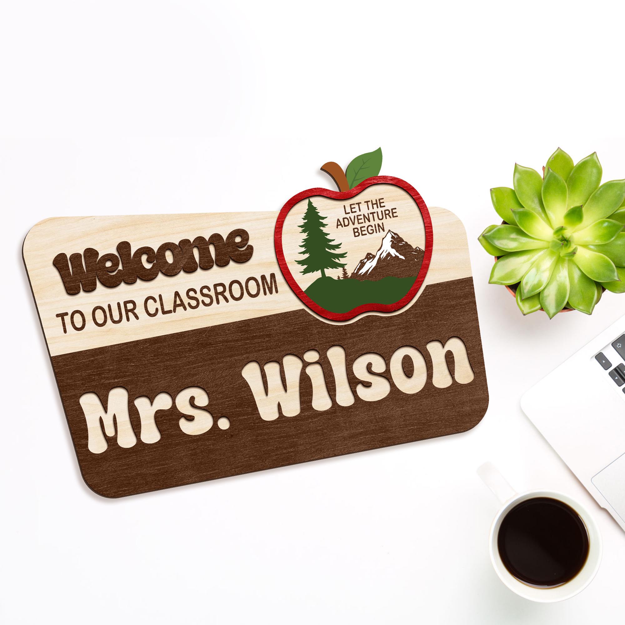 Custom 3D Teacher Gift Door Hanger, Back To School Gifts, Custom ...